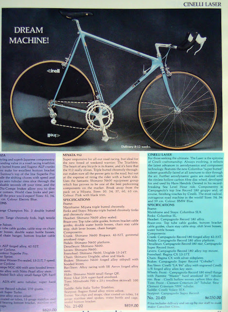 Lo pro cycling club: Cinelli Laser Crono 1986 - When only the best will do!